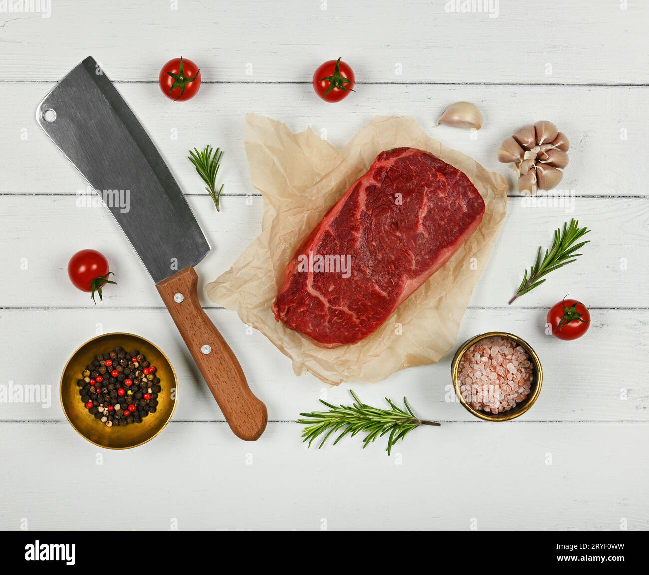 Steak knife on white paper hi-res stock photography and images - Alamy