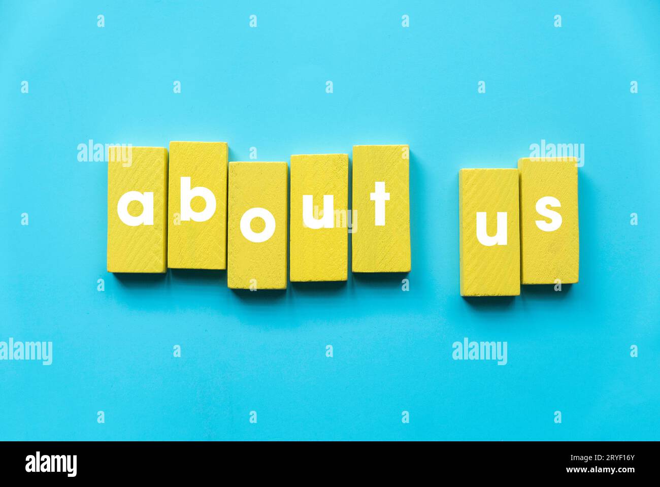 About Us Details Contact Data Information Communication Concept. Yellow ...