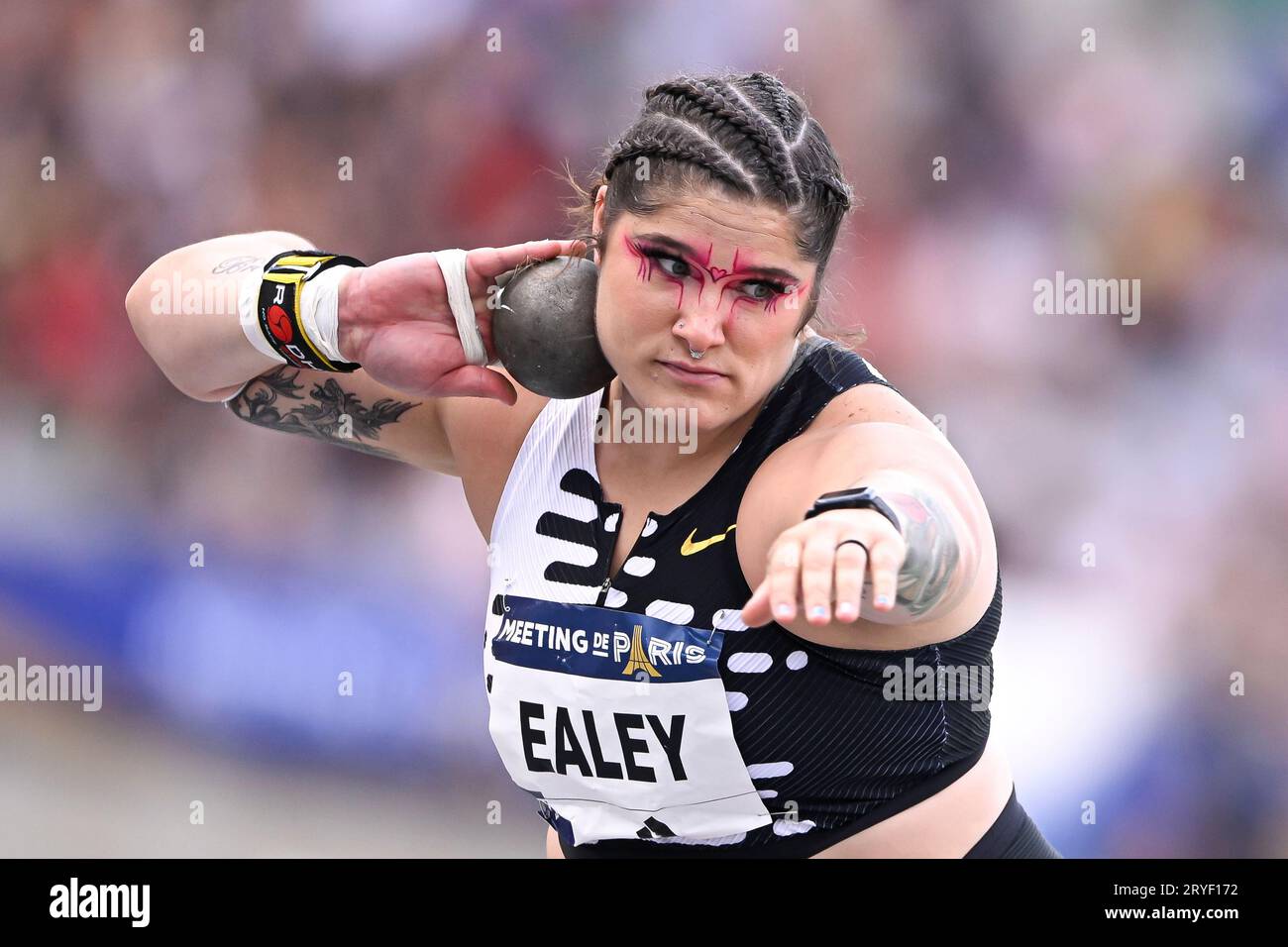 Paris, France. 09th June, 2023. Chase Ealey of USA (women's shot put ...