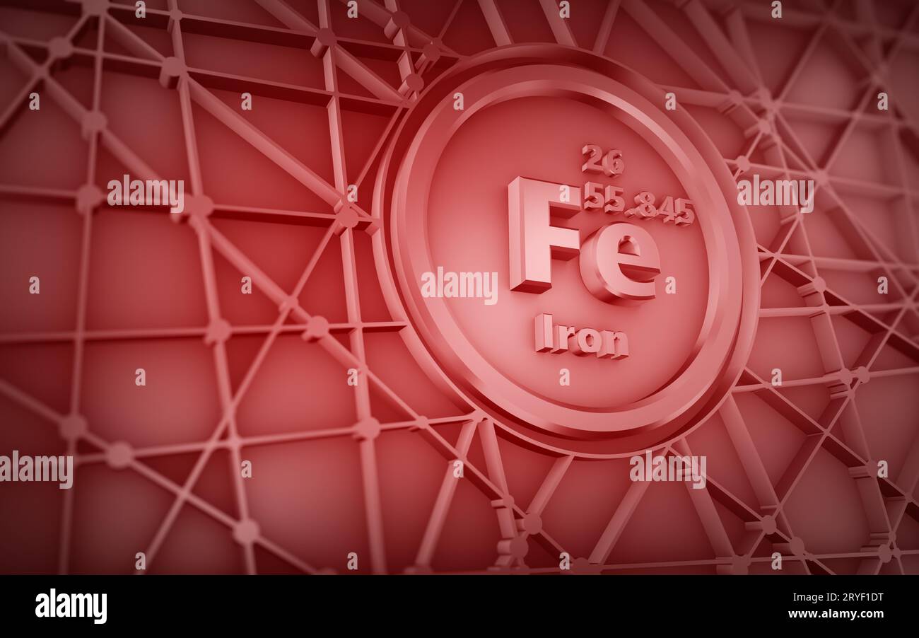 Geometric symbol of iron Stock Photo - Alamy