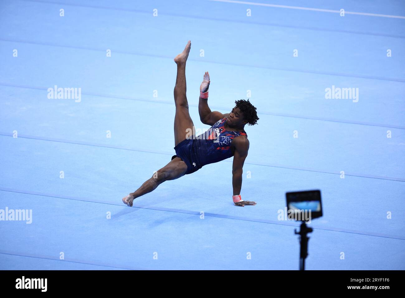 RICHARD Frederick of United States performs during floor of ...