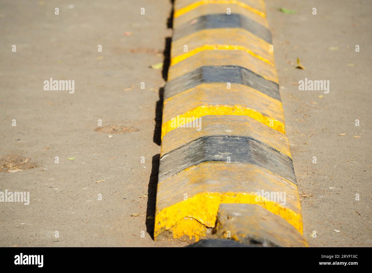 Traffic calming road markings hi-res stock photography and images - Alamy