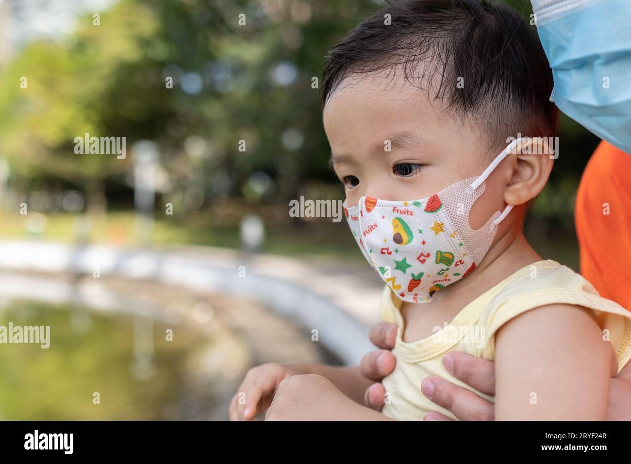 Portrait image of Happy 1-2 years old Asian Chinese child with Kids ...