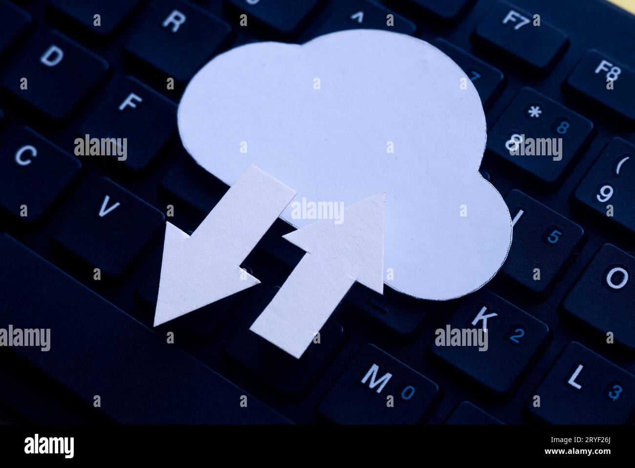 Cloud computing data storage concept.Network computing technologies. Digital server. Icon of ...