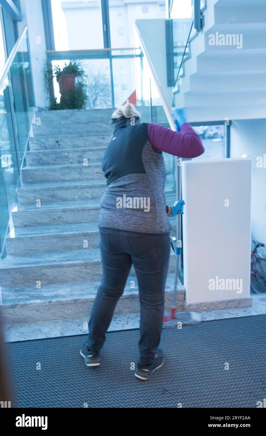 Cleaning the stairs hi-res stock photography and images - Alamy