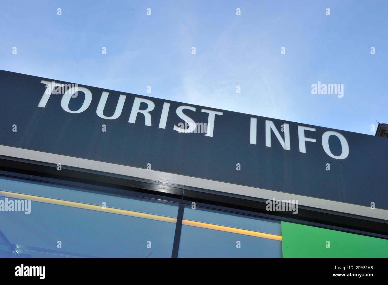 Tourist Information sign on a building Stock Photo - Alamy