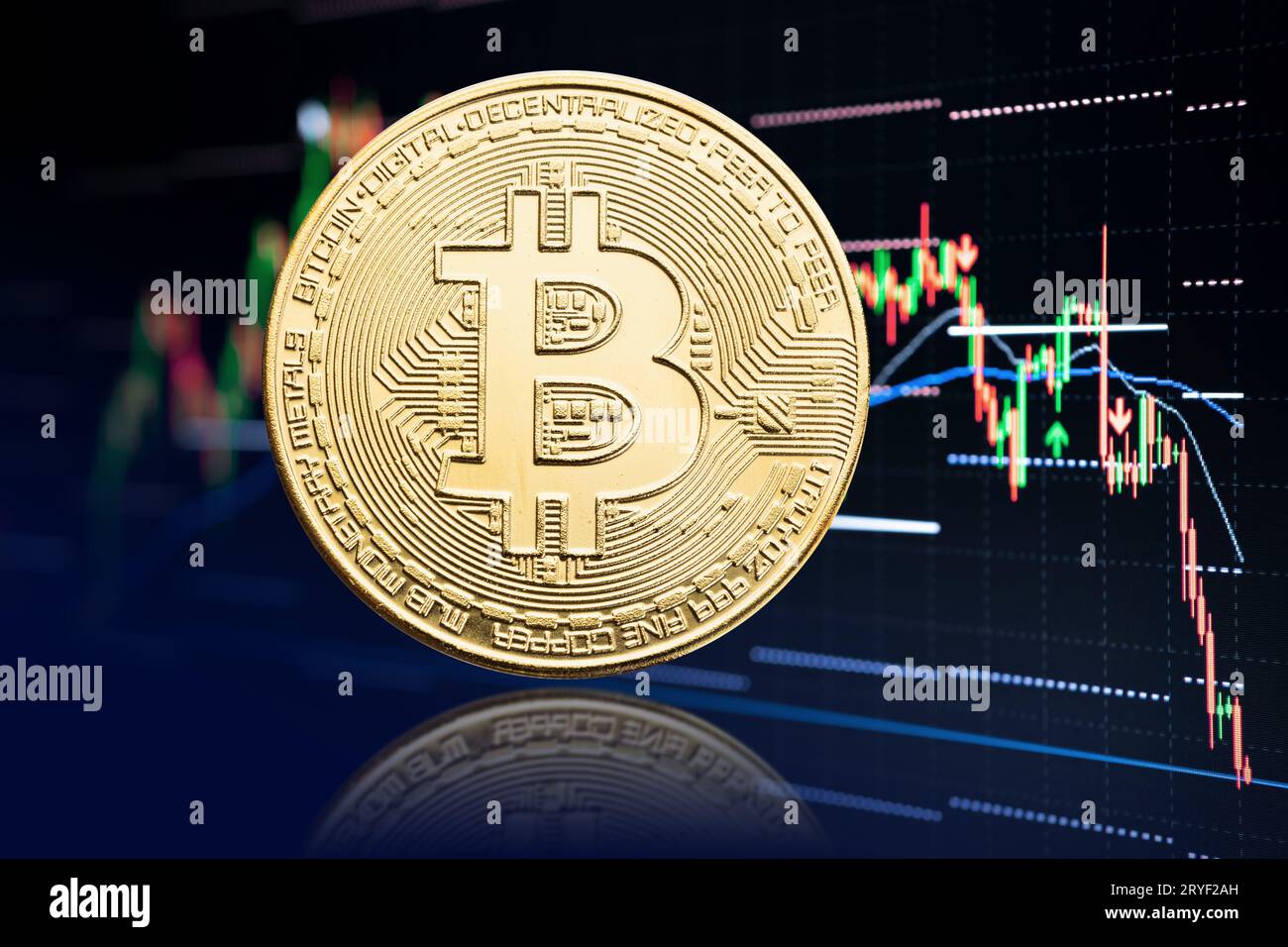 Cryptocurrency price chart hi-res stock photography and images - Alamy