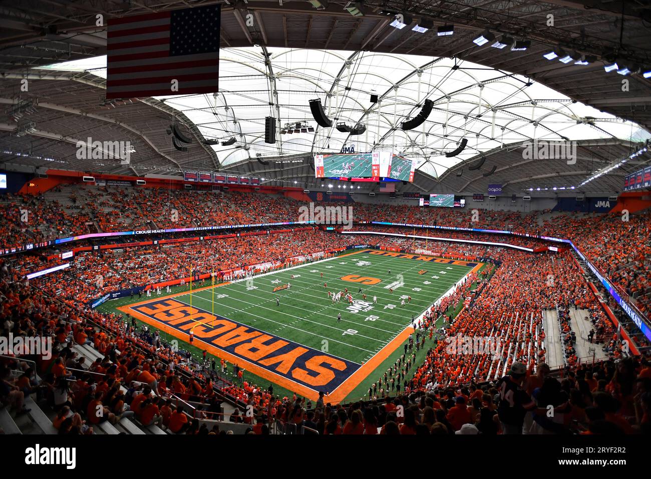 General overall interior view of the JMA Wireless Dome during the ...