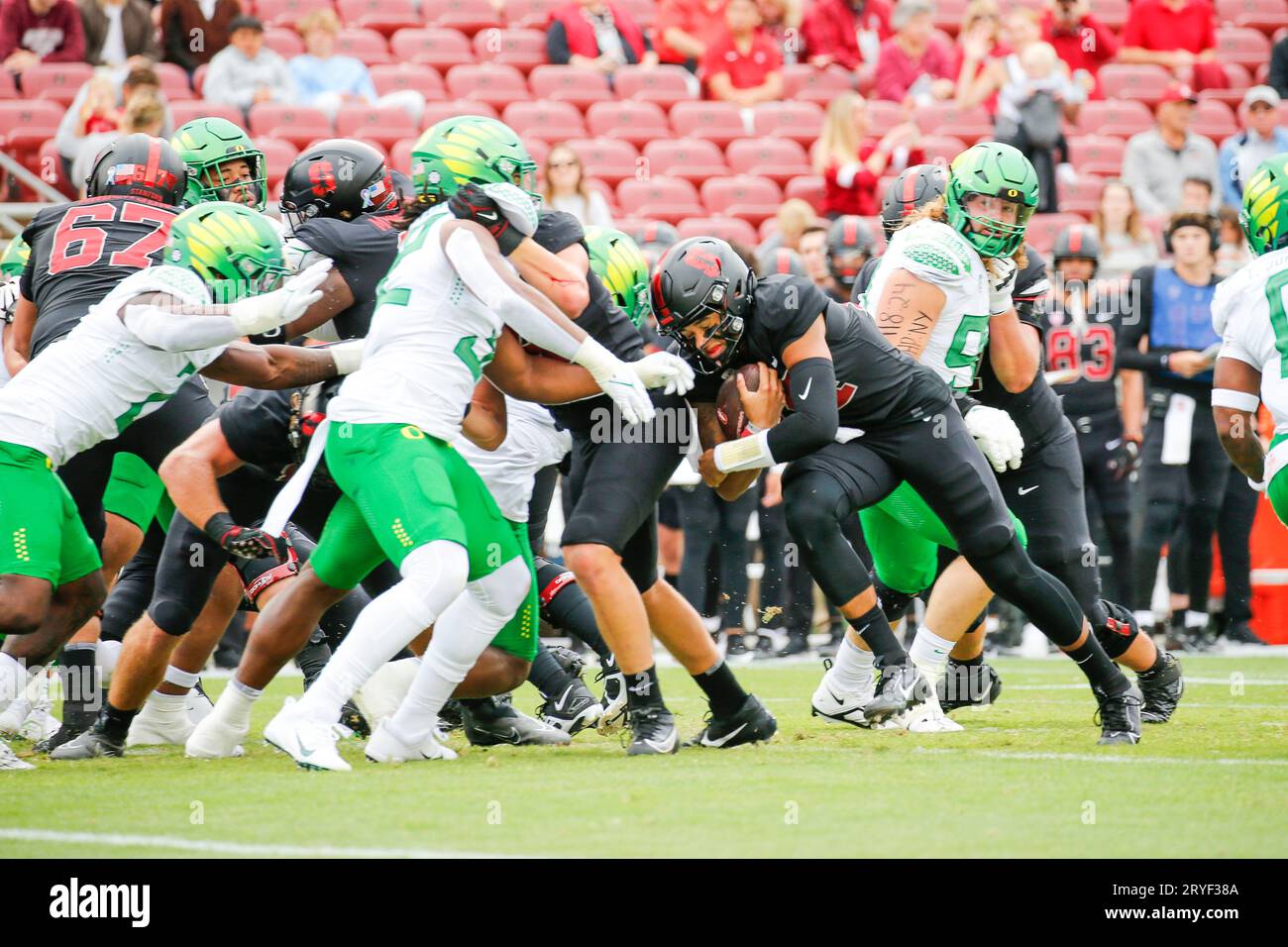 PALO ALTO, CA - SEPTEMBER 30: Stanford Cardinal WR Tiger Bachmeier (24 ...