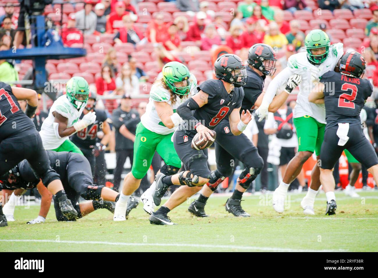 PALO ALTO, CA - SEPTEMBER 30: Stanford Cardinal QB Justin Lamson (8 ...