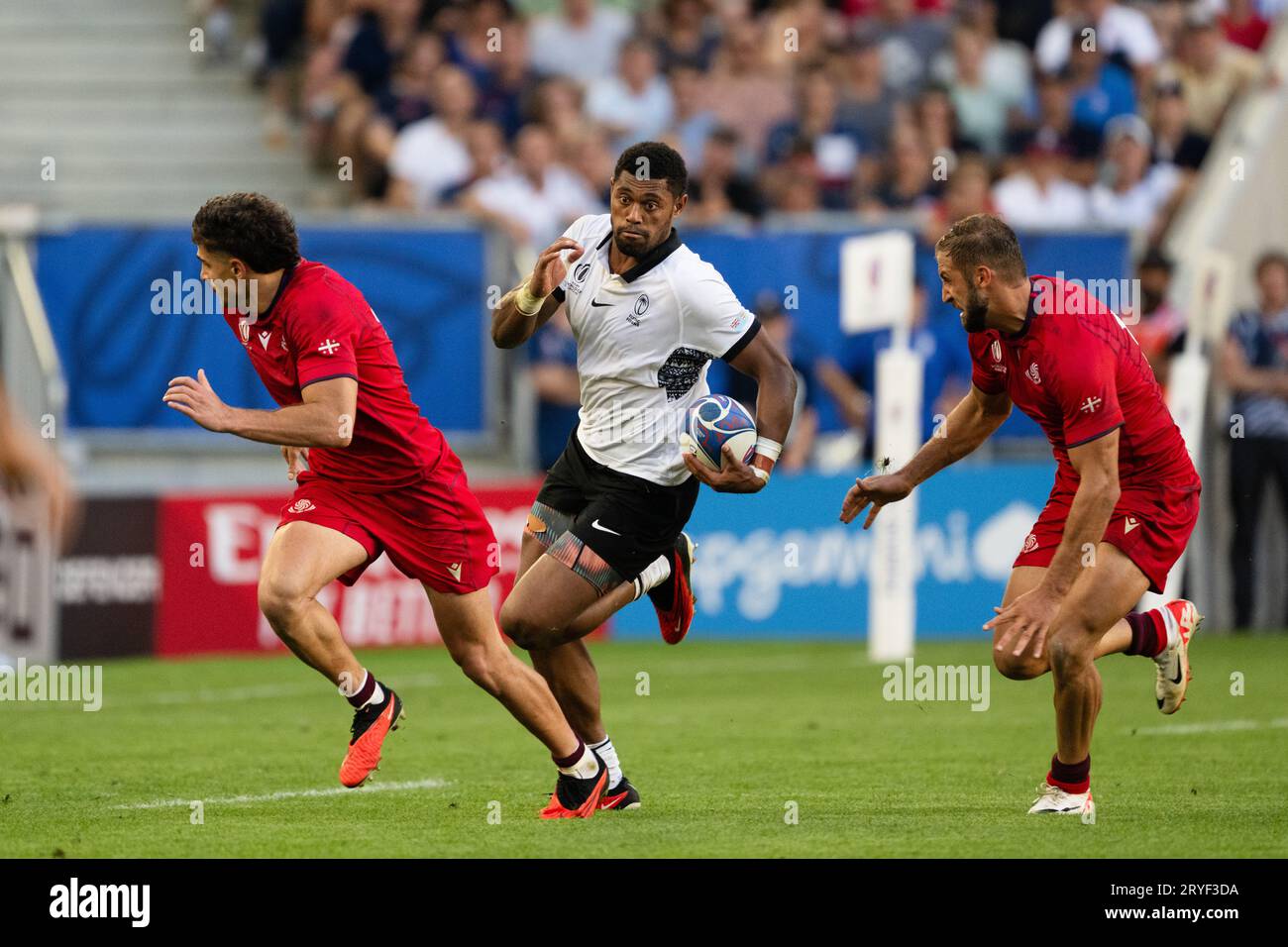 Ilaisa Droasese (FIJ) during the 2023 Rugby World Cup Pool C match ...