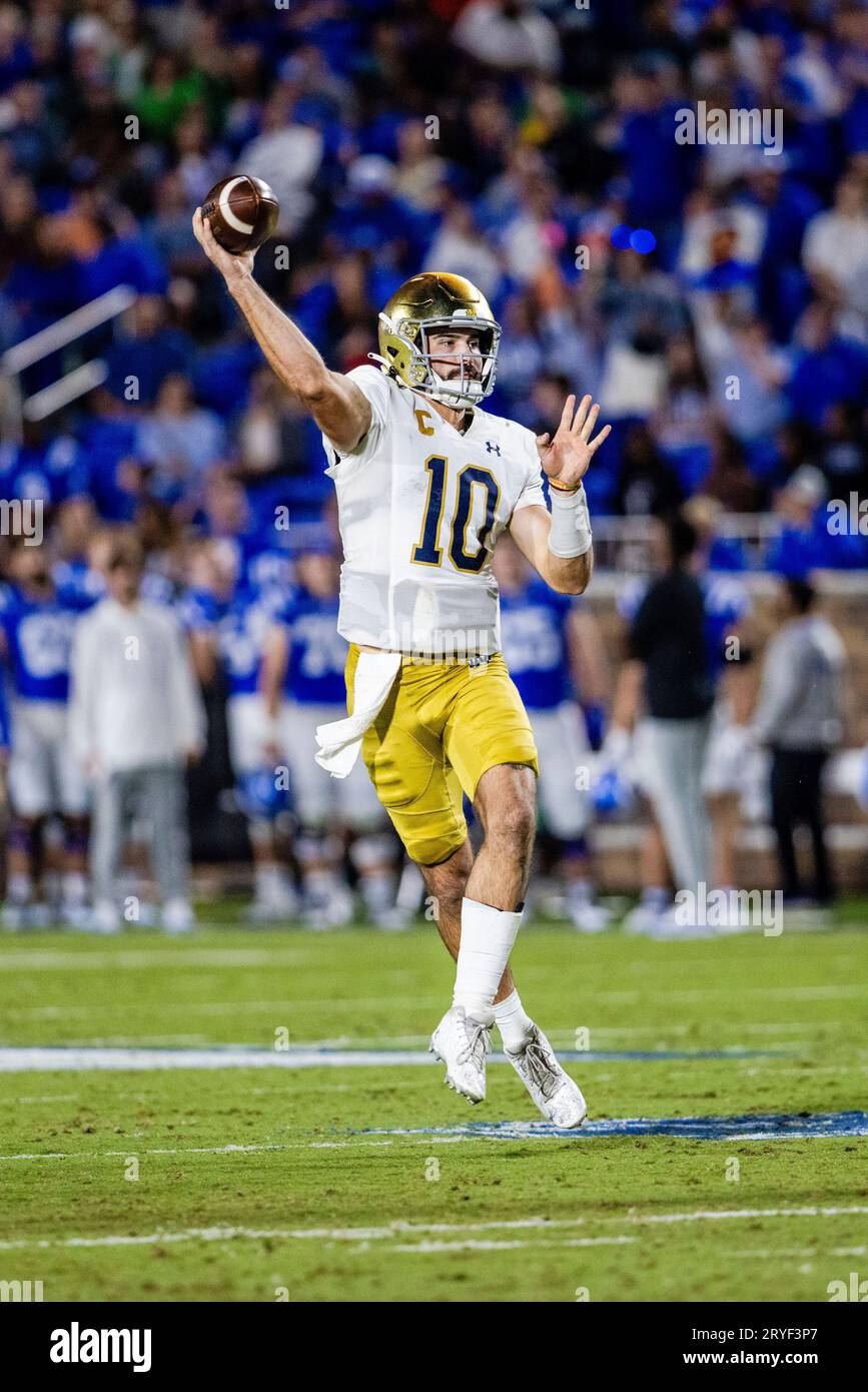 September 30, 2023: Notre Dame Fighting Irish quarterback Sam Hartman ...