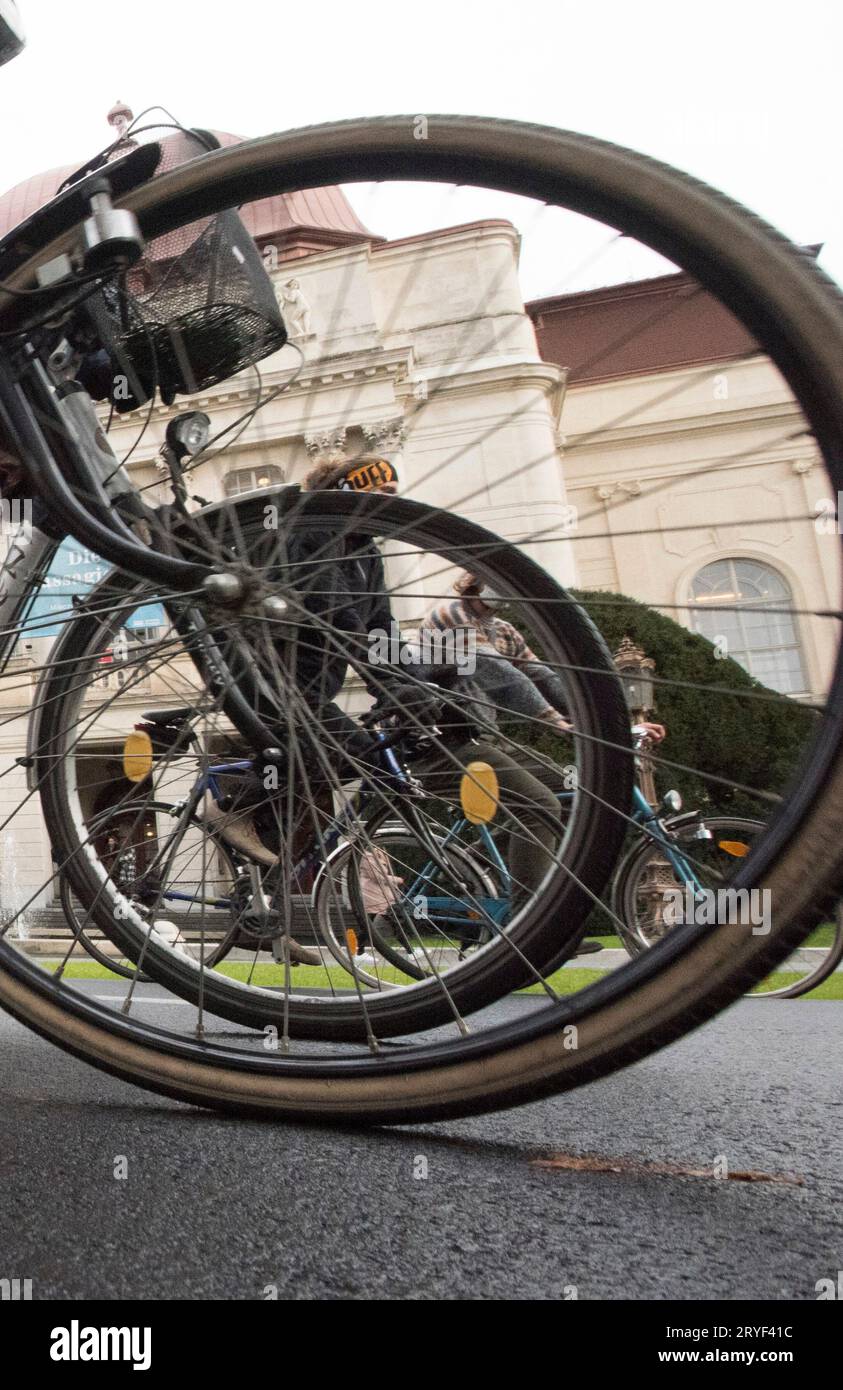 Driving and transport on a bicycle Stock Photo - Alamy