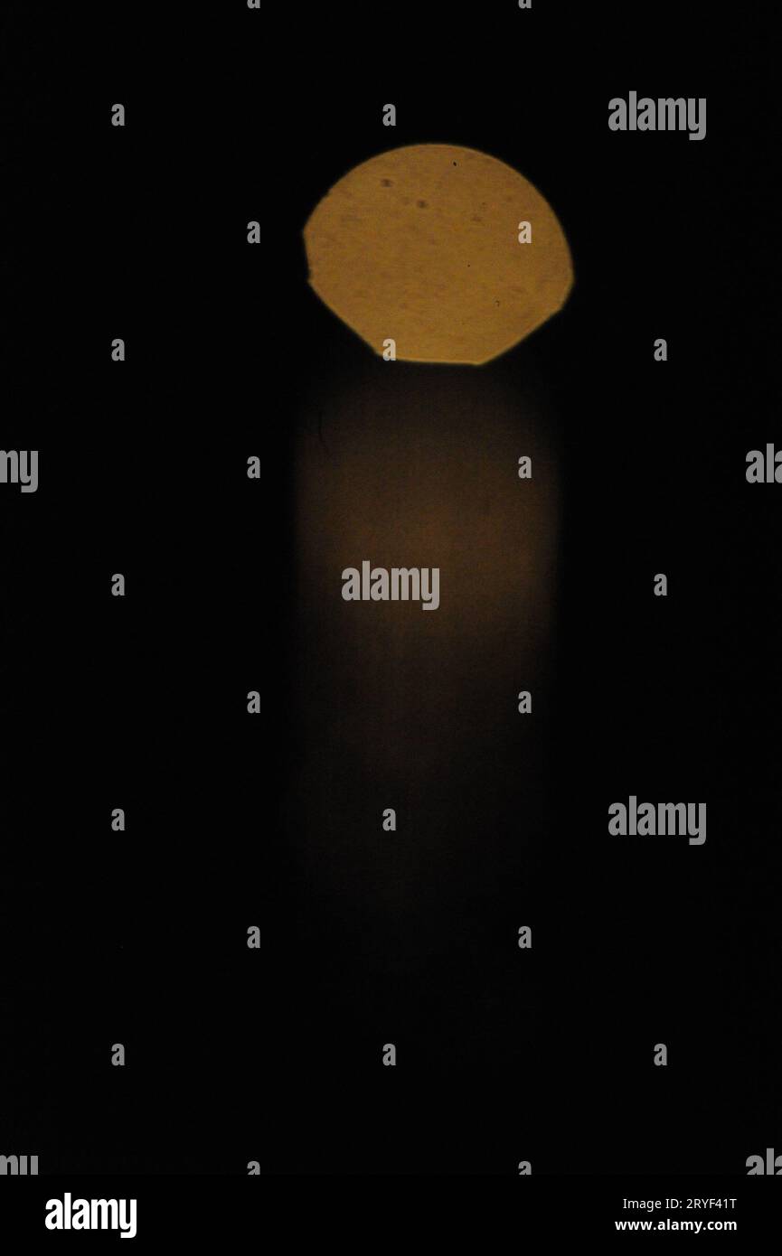 Circle or round shaped object, light design Stock Photo - Alamy