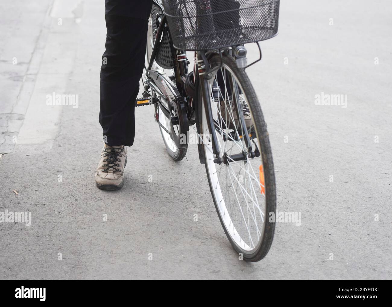 Driving and transport on a bicycle Stock Photo - Alamy