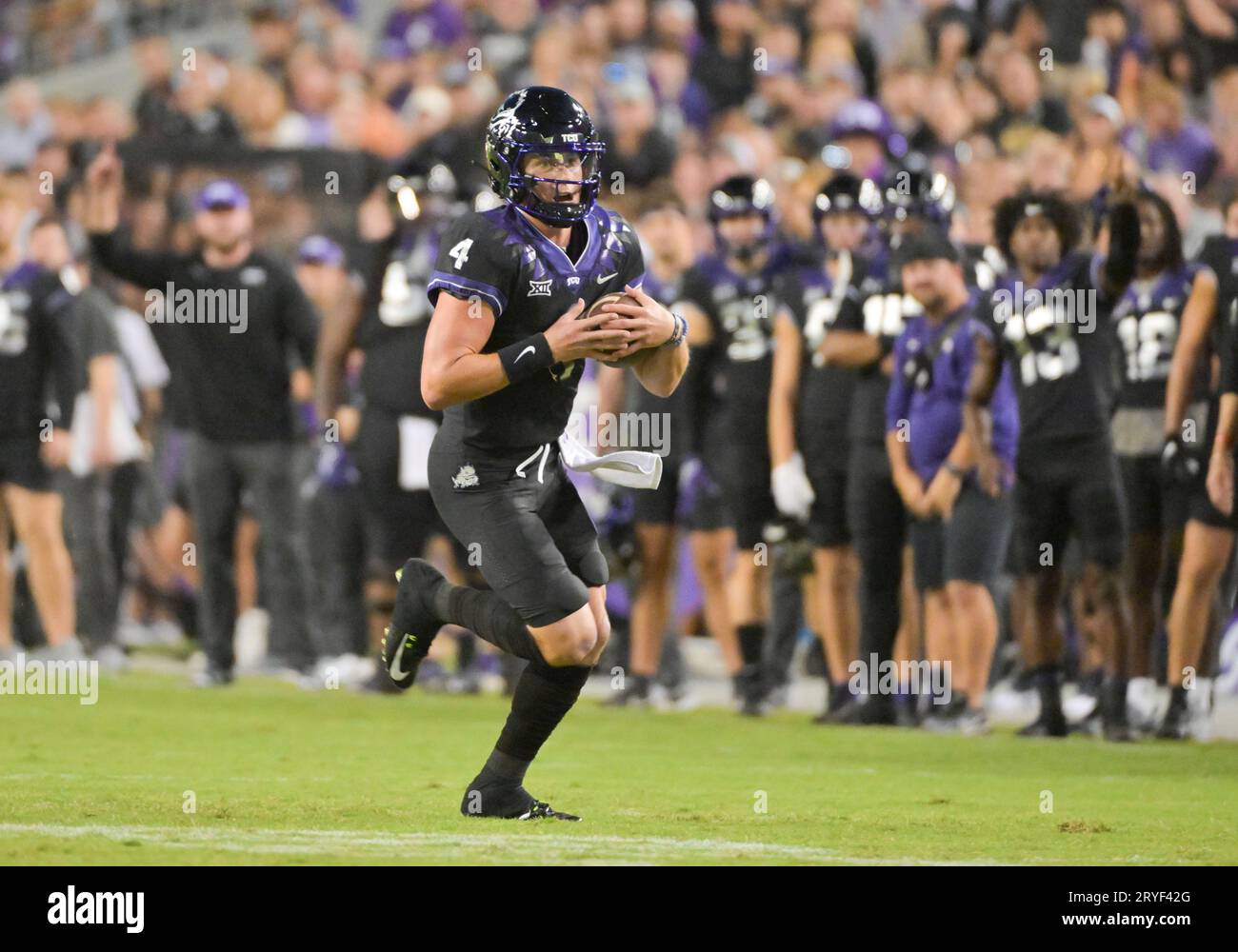 September 30 2023: TCU Horned Frogs quarterback Chandler Morris (4 ...