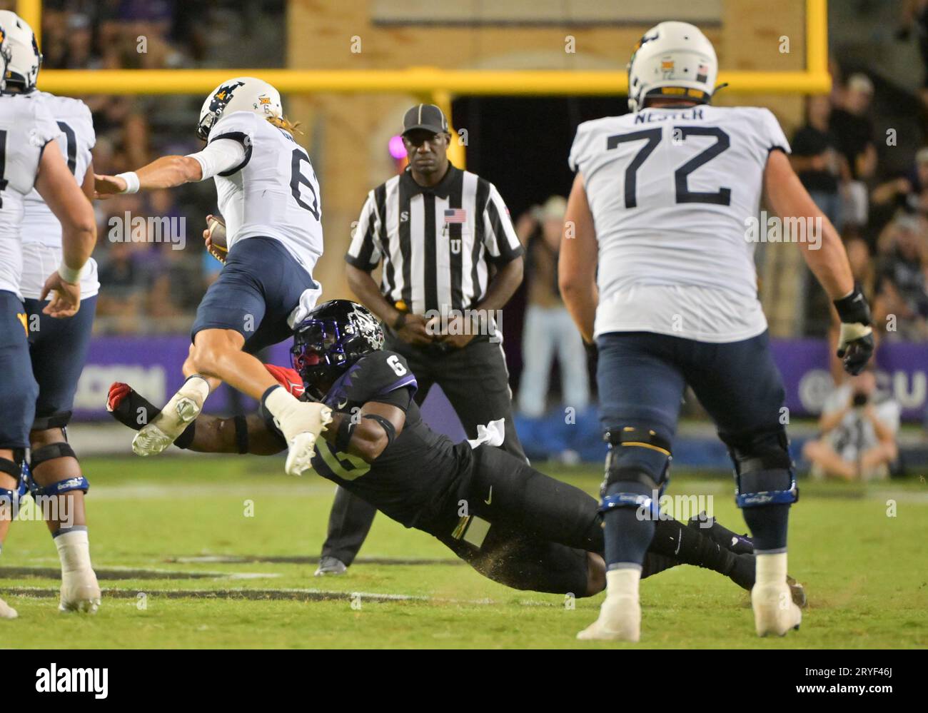 Fort Worth, Texas, USA. 30th Sep, 2023. TCU Horned Frogs linebacker ...