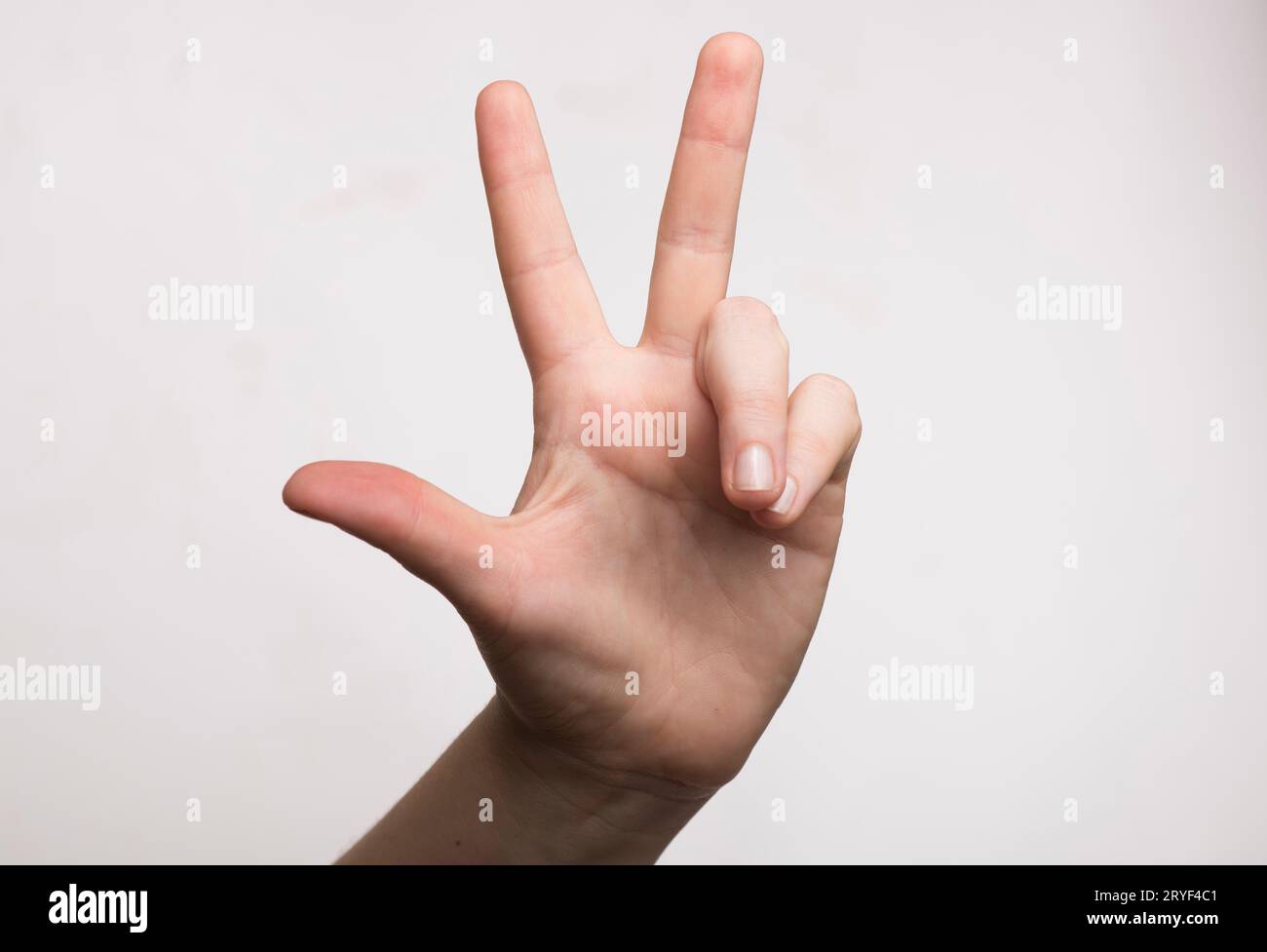 Symbol of the number three Stock Photo - Alamy