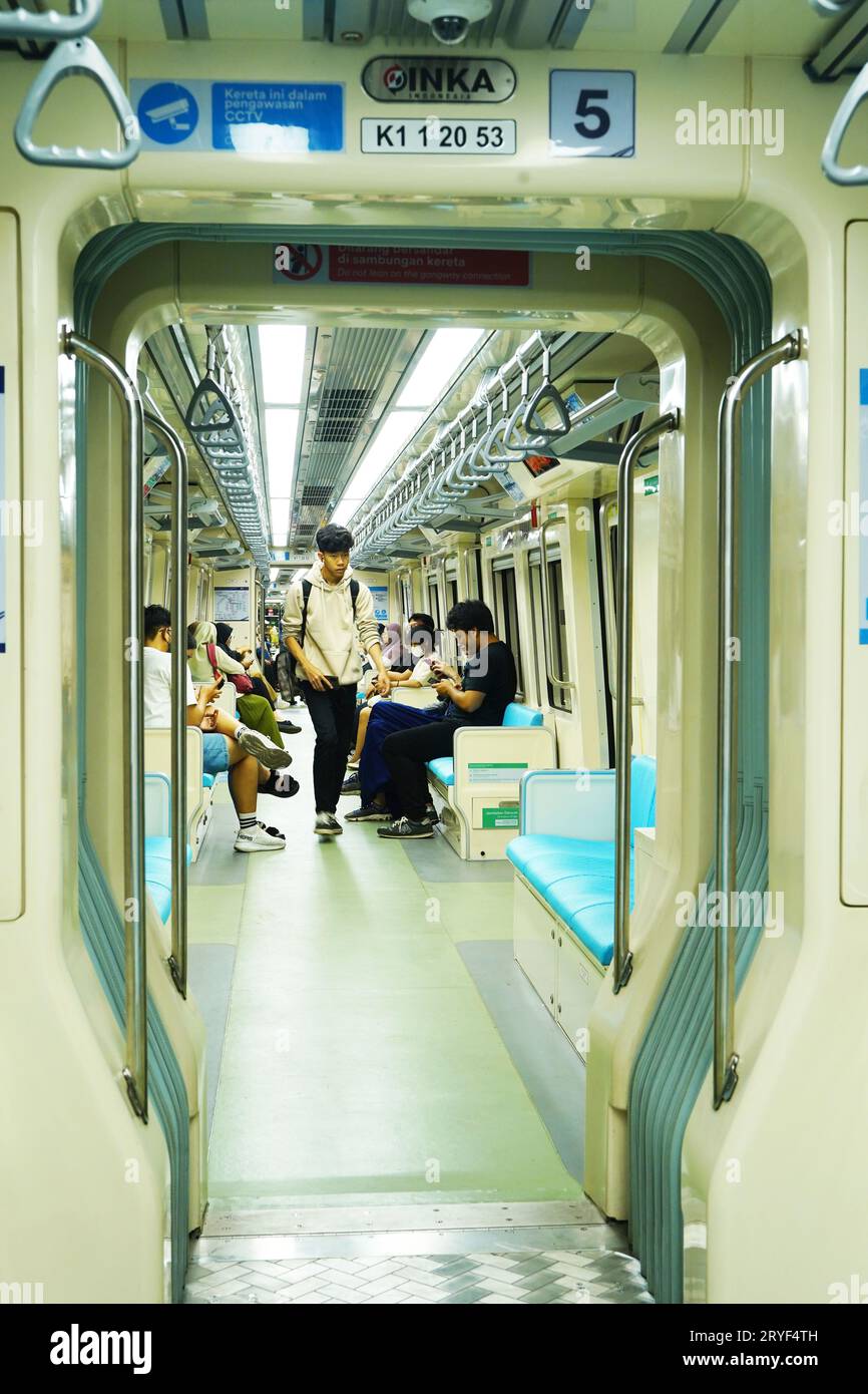 Lrt train indonesia hi-res stock photography and images - Alamy