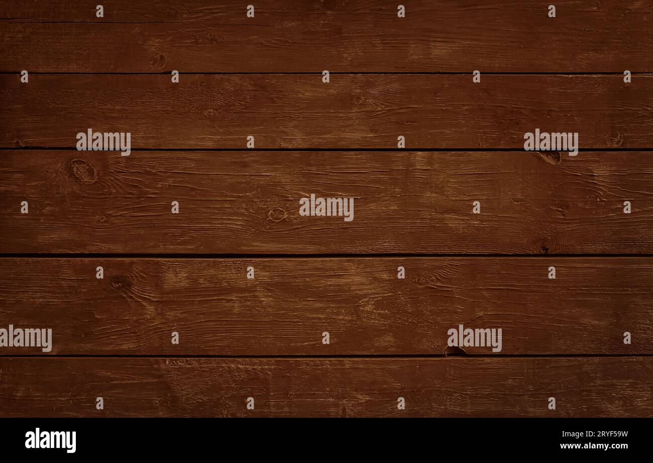 Brown painted wooden planks background Stock Photo - Alamy