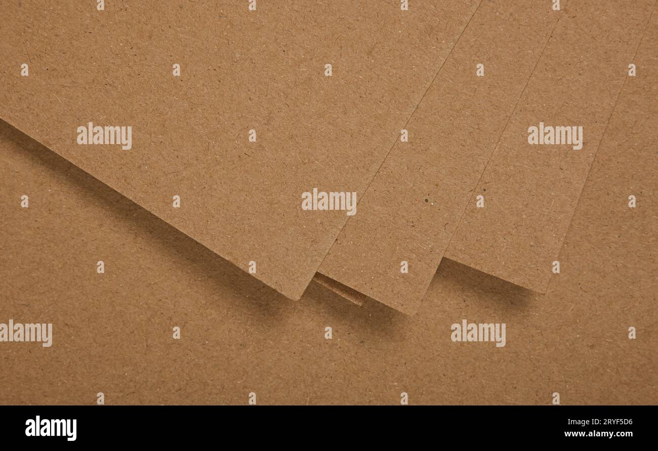 Several sheets of brown paper Stock Photo - Alamy