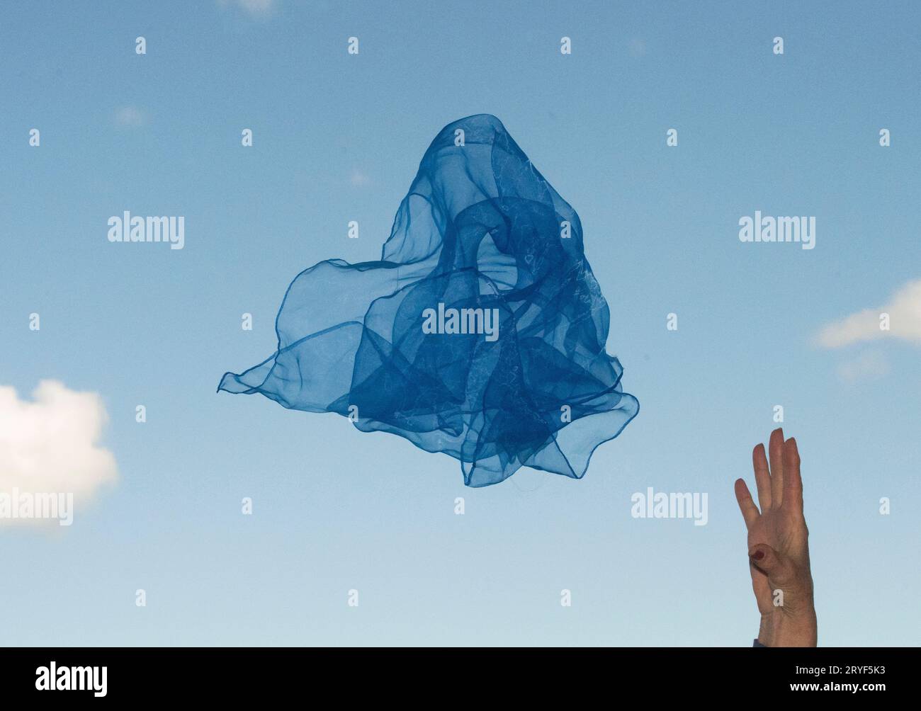 The color blue, associated with cold and sadness Stock Photo - Alamy