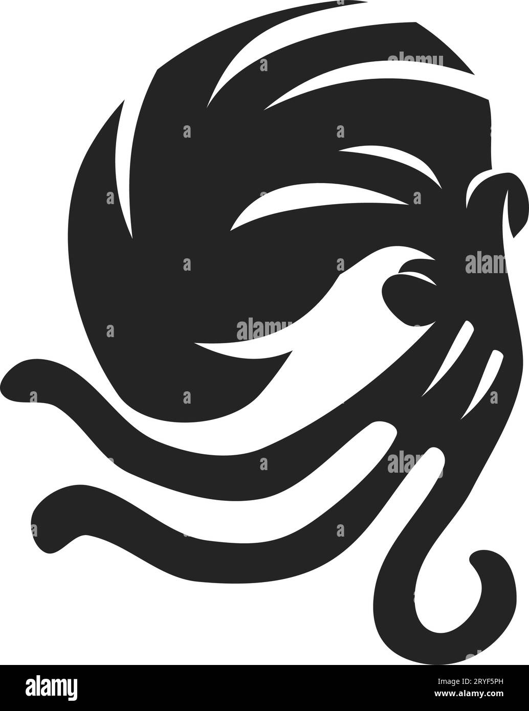 octopus logo template Isolated. Brand Identity. Icon Abstract Vector ...