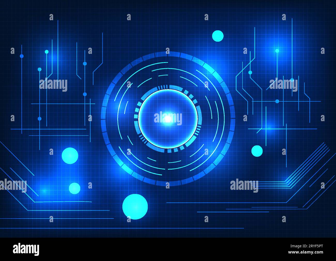 Abstract technology background Technology circle connected to the circuit It refers to smart ...