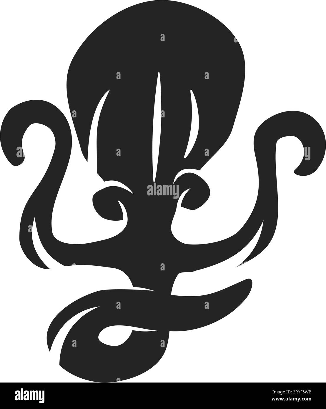 octopus logo template Isolated. Brand Identity. Icon Abstract Vector ...