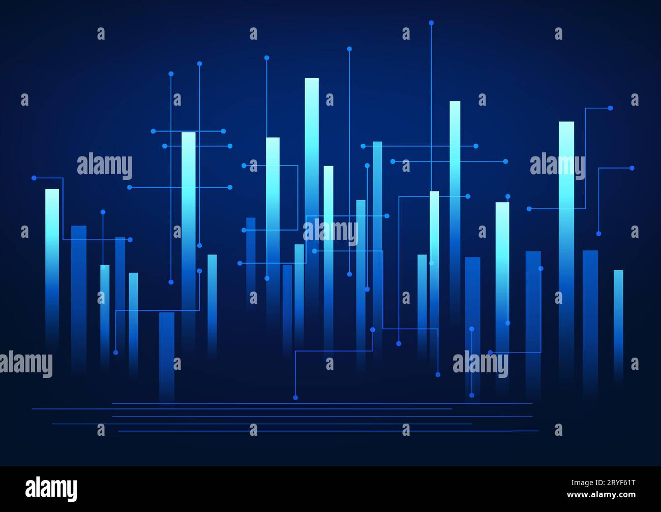 Abstract technology background Square geometric shape with ...