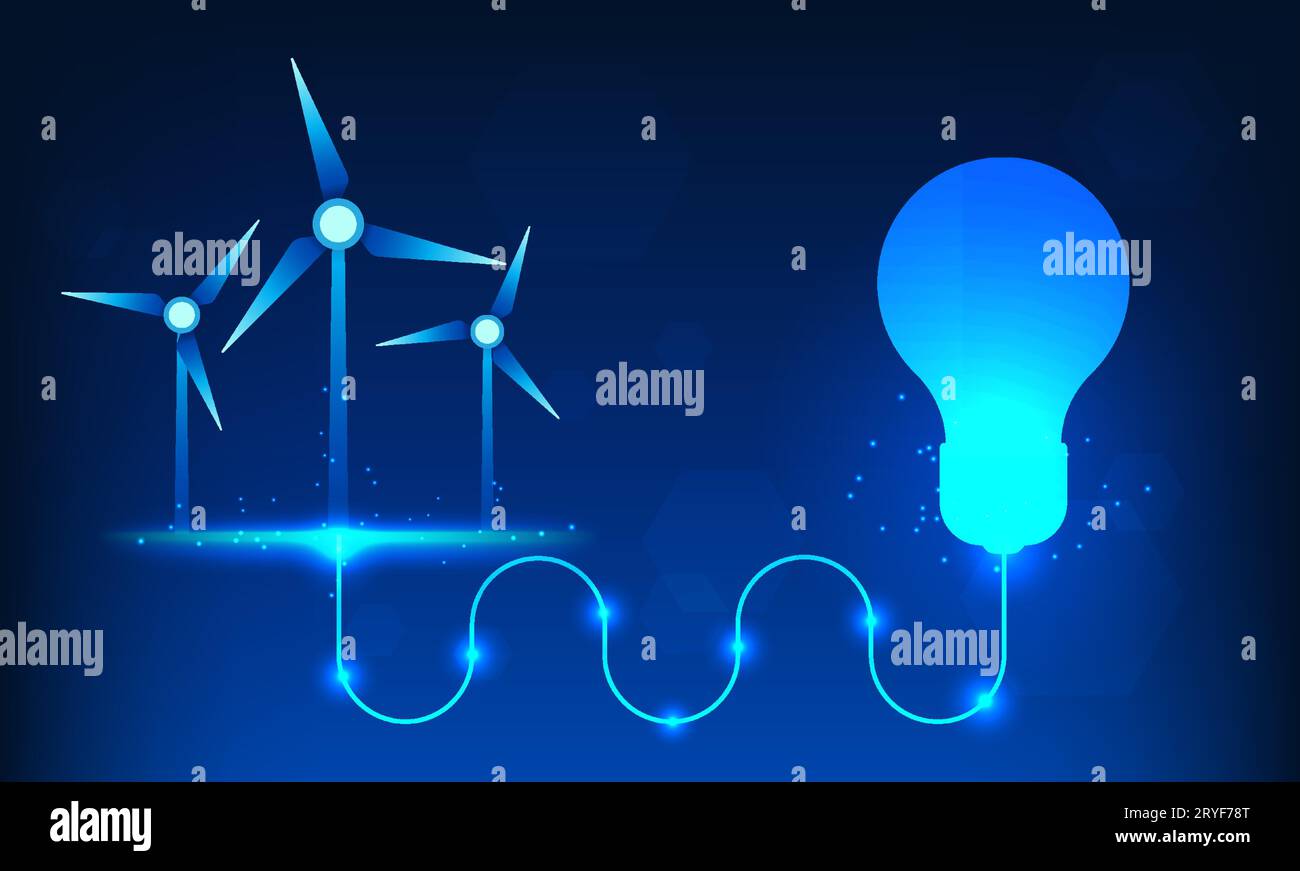 Windmill technology has an electrical plug that connects to a light ...