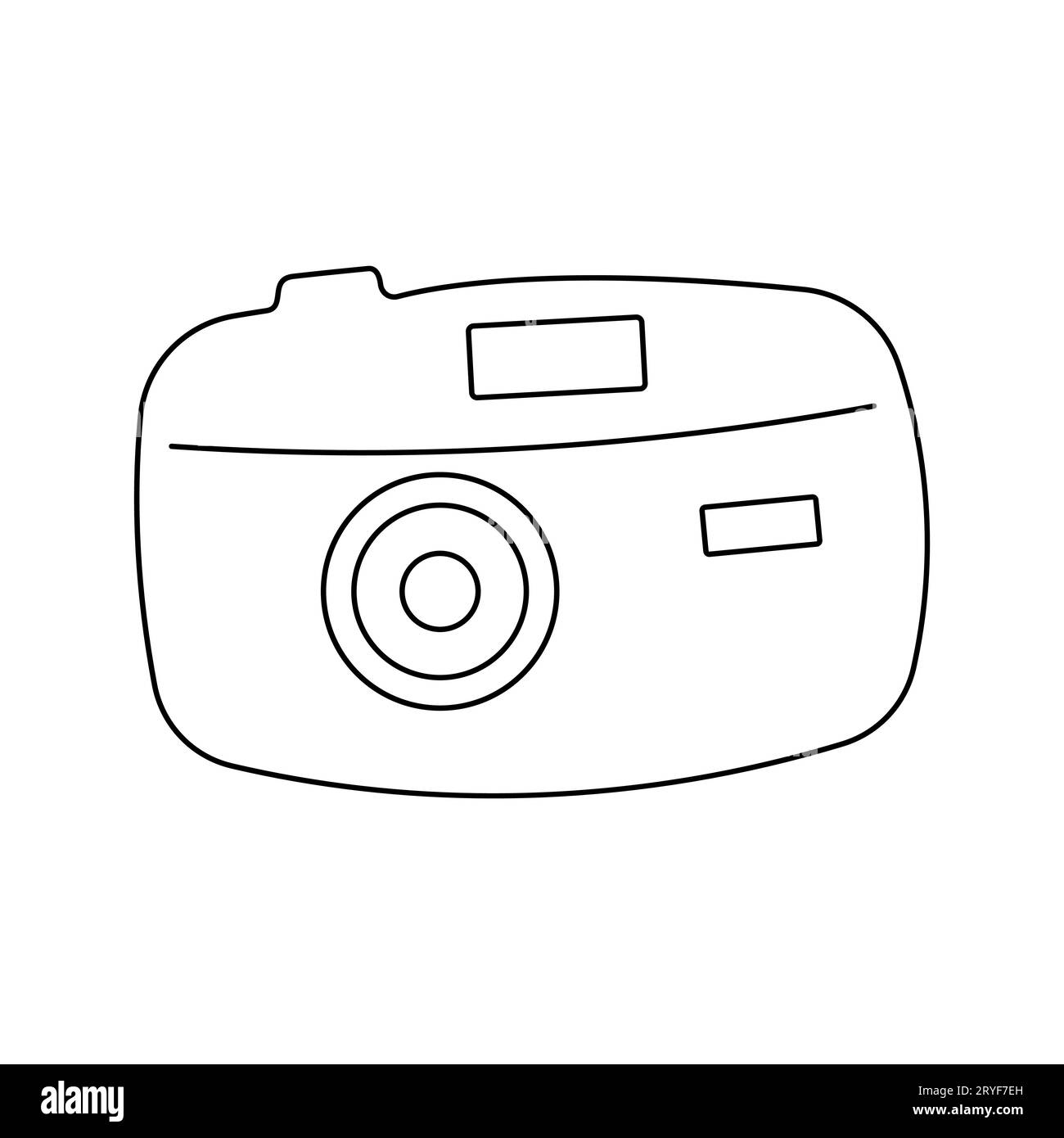 Camera cartoon Black and White Stock Photos & Images - Alamy