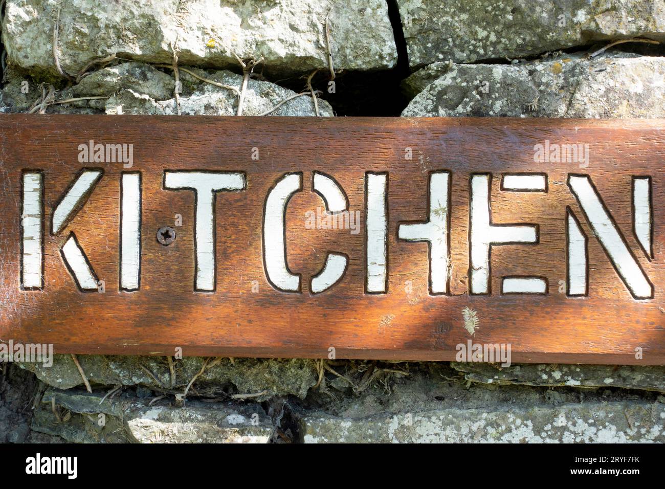 Symbol for kitchen in gastronomy Stock Photo - Alamy