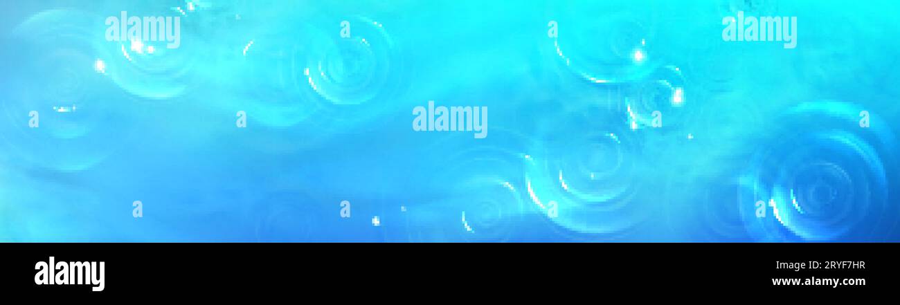 Water drop wave circle texture on surface vector. Abstract realistic 3d ...