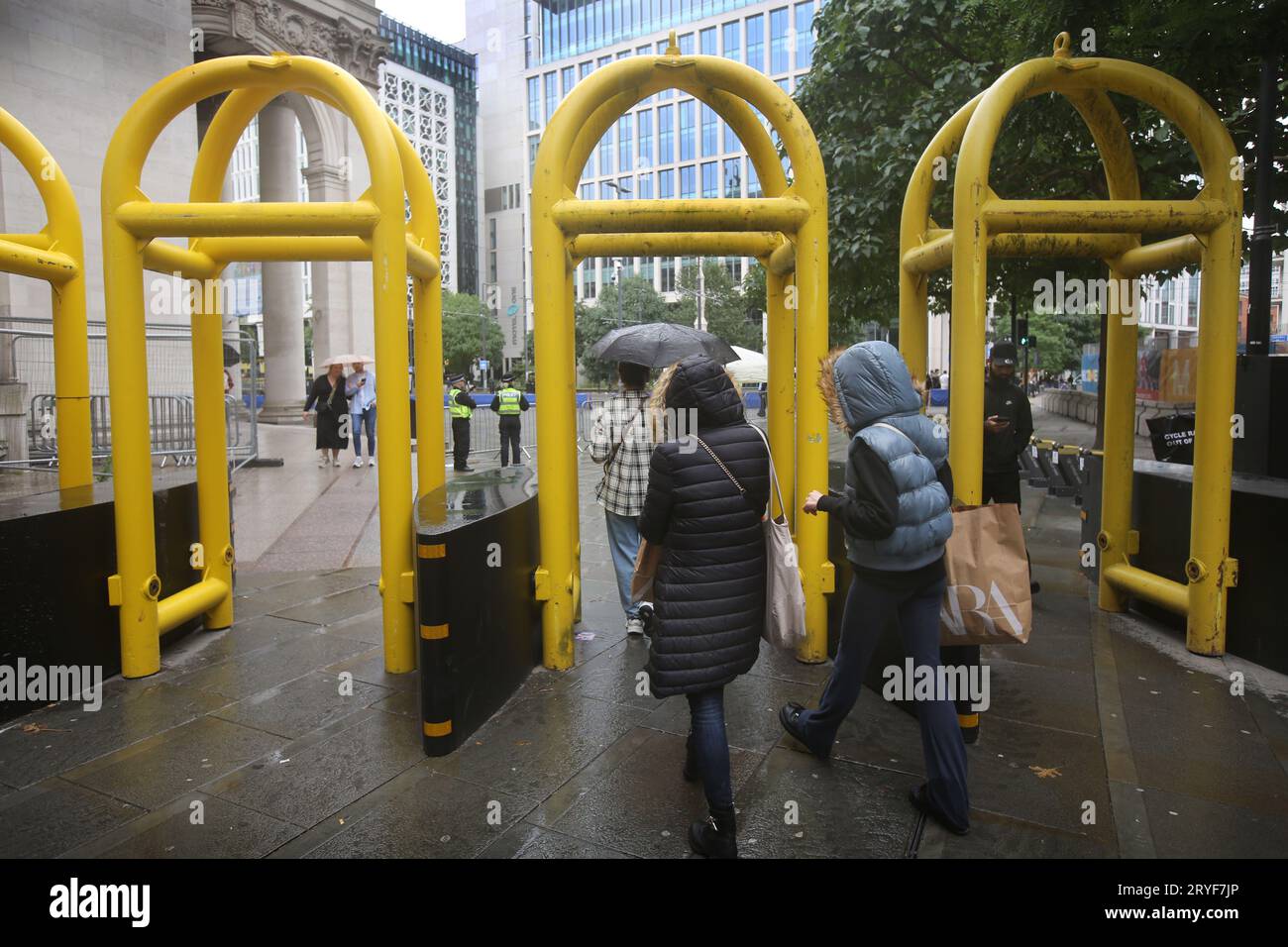 Manchester, UK. 30th Sep, 2023. Special security control measures are ...