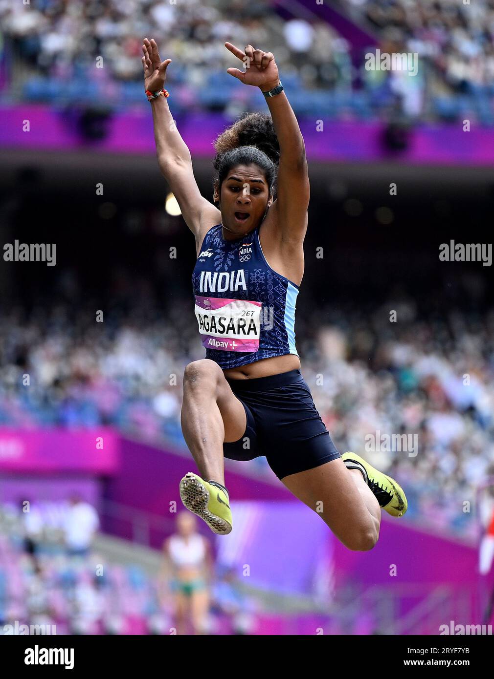 Hangzhou, China's Zhejiang Province. 1st Oct, 2023. Nandini Agasara of ...