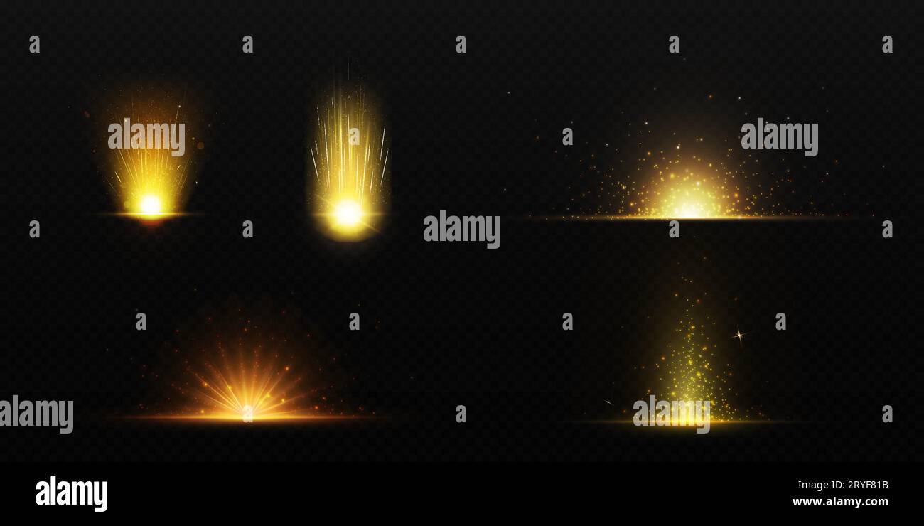Gold powder blast Stock Vector Images - Alamy