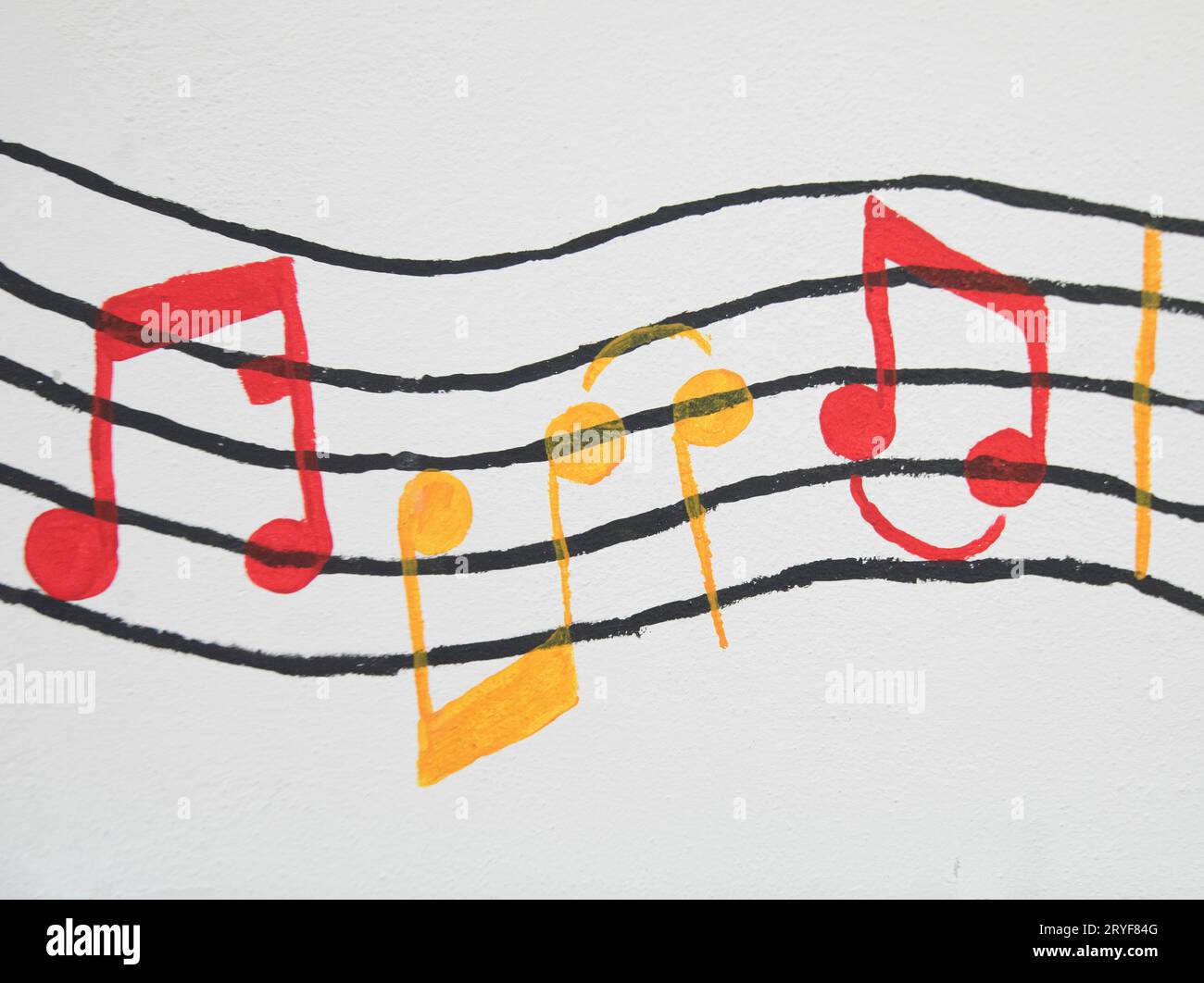 Music notes and notation symbol Stock Photo - Alamy