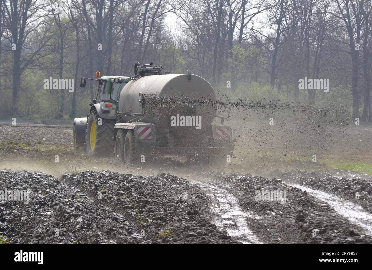 Liquid manure from animals as fertilizer Stock Photo - Alamy
