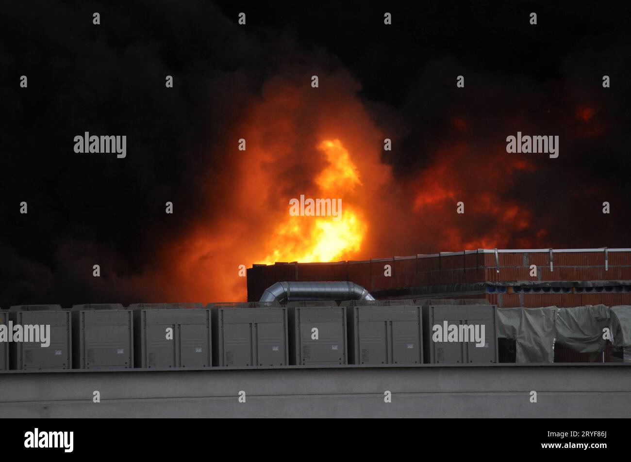 Toxic flue gas in fires Stock Photo - Alamy