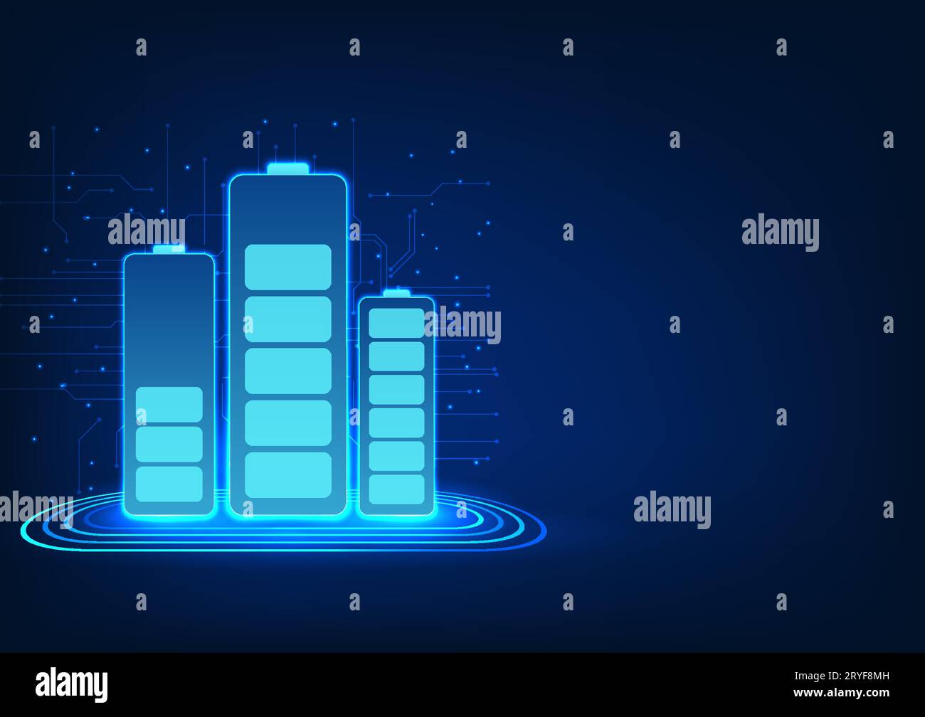 Battery technology The battery is placed on the circle behind the ...