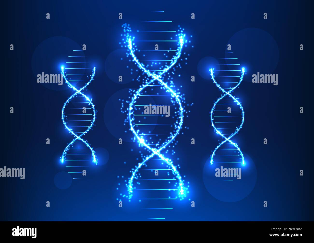 Medical technology that shows the structure of DNA characteristics ...