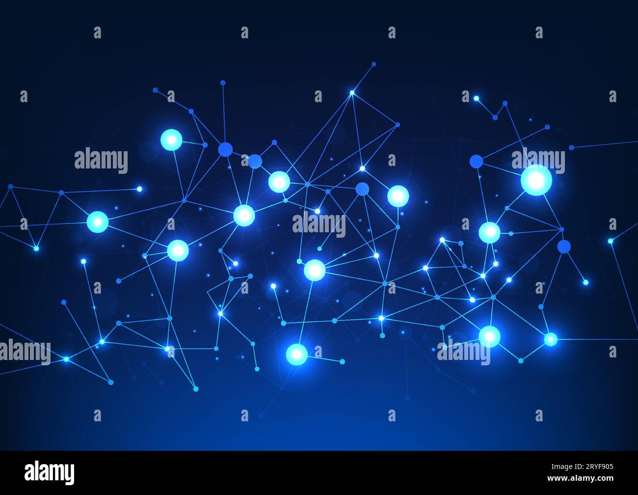 Big data technology Lines overlaid and intertwined together with a glow represent the ...