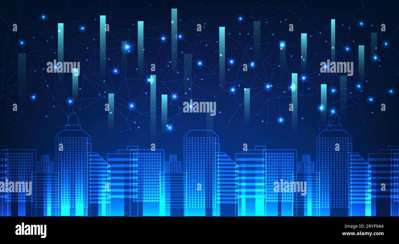 Smart city technology A city connected to the technological cycle ...