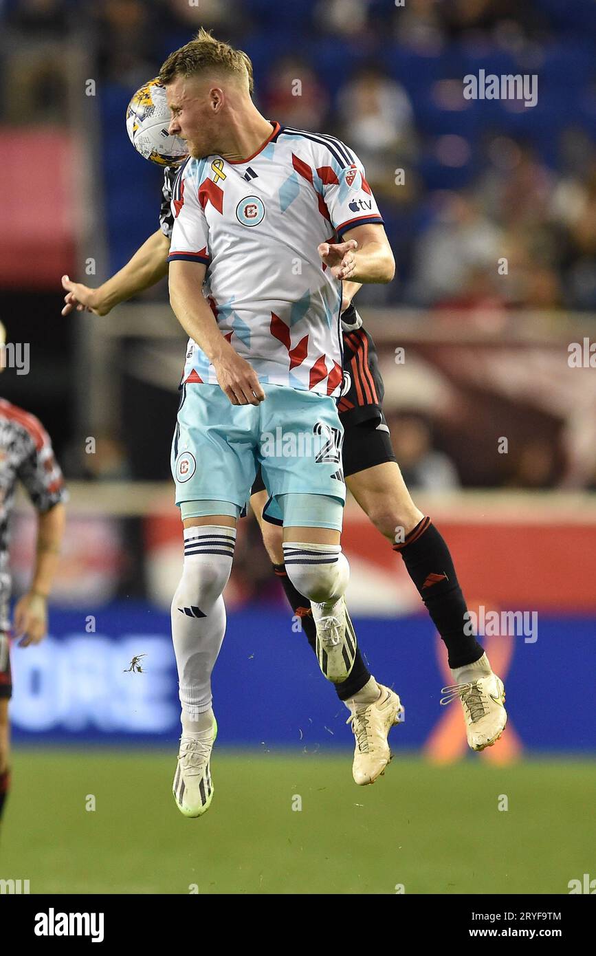 Harrison, New Jersey, USA. 30th Sep, 2023. Chicago Fire midfielder ...