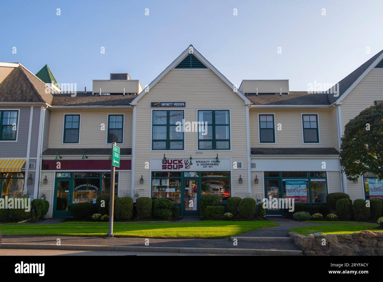 Historic Commercial Buildings On Boston Post Road At King Philip