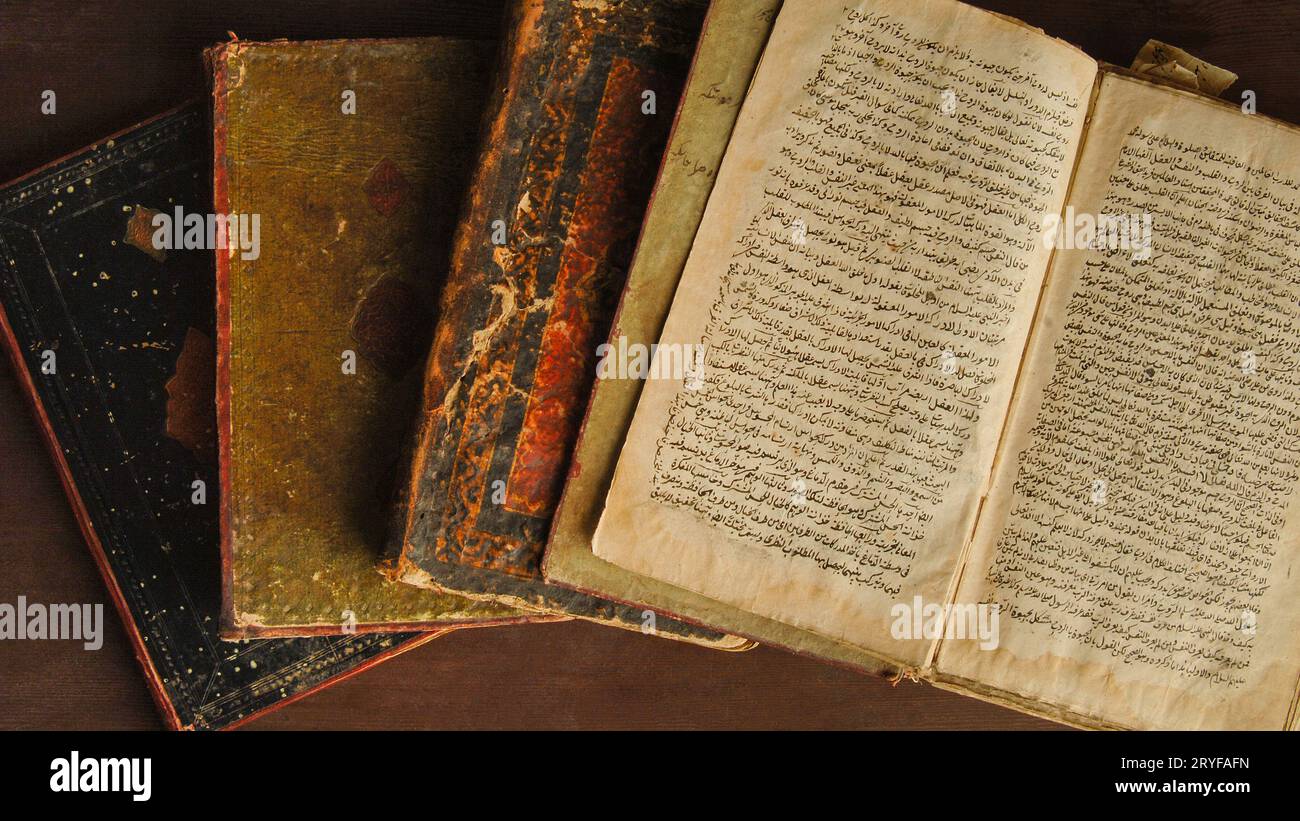 Ancient arabic book Stock Photo - Alamy