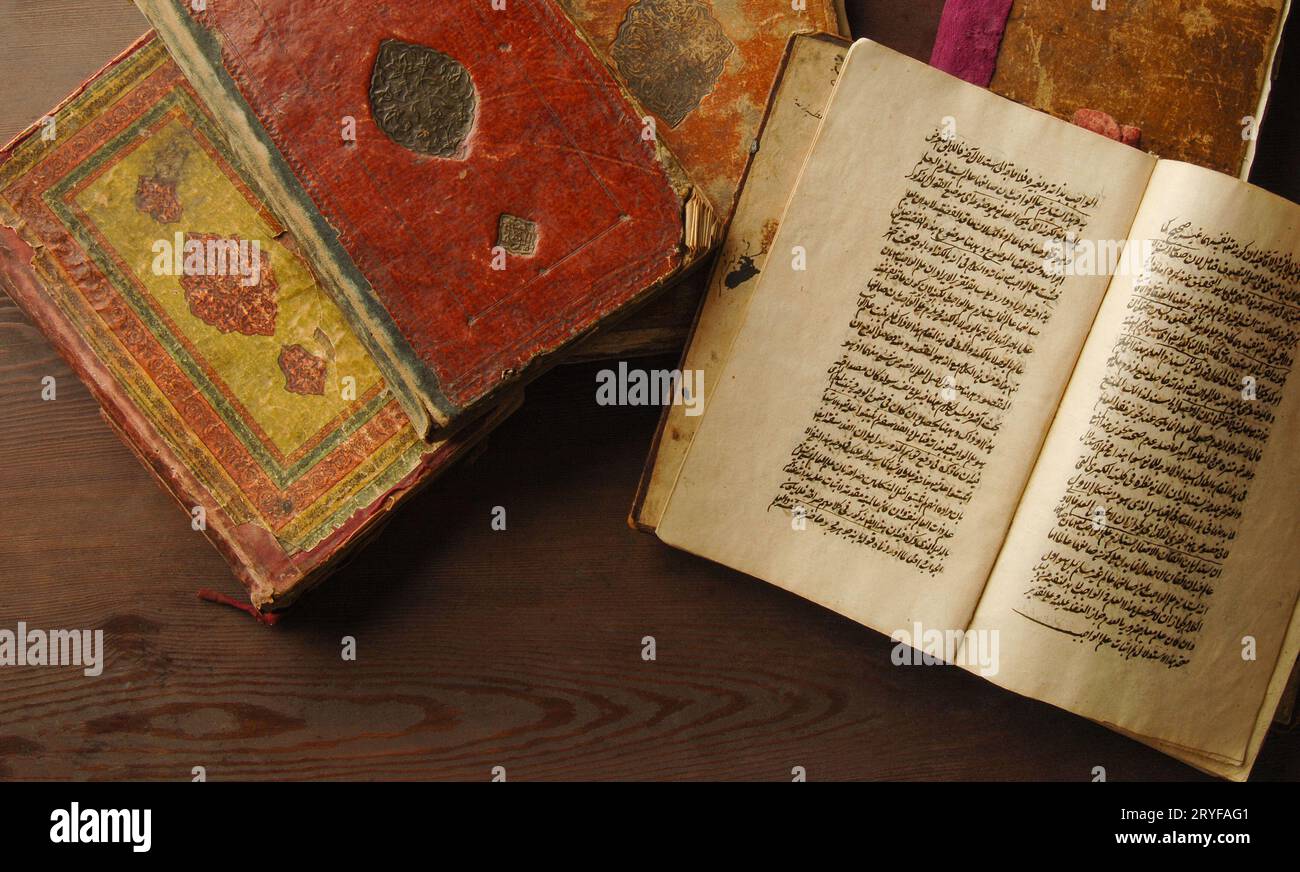 Ancient arabic book Stock Photo - Alamy