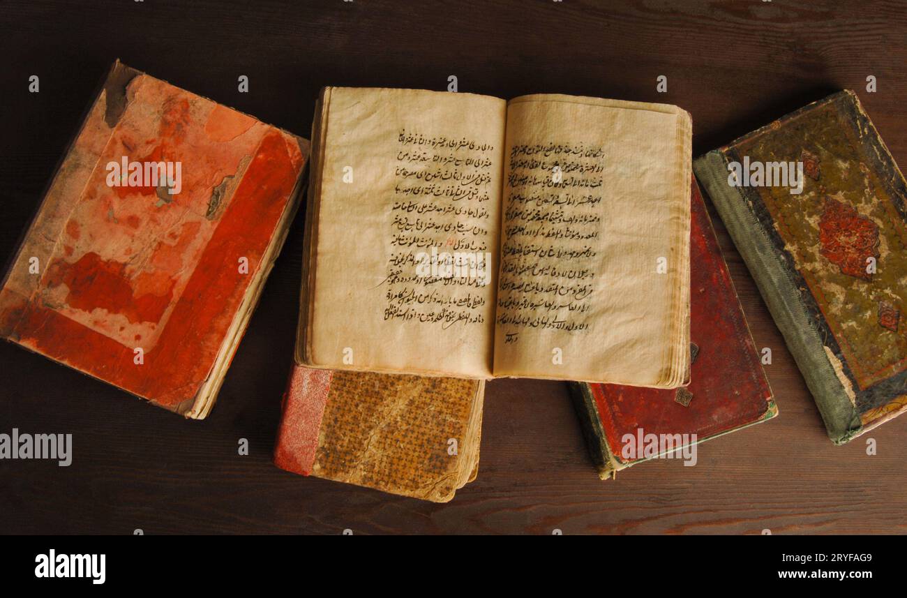 Ancient arabic book Stock Photo - Alamy
