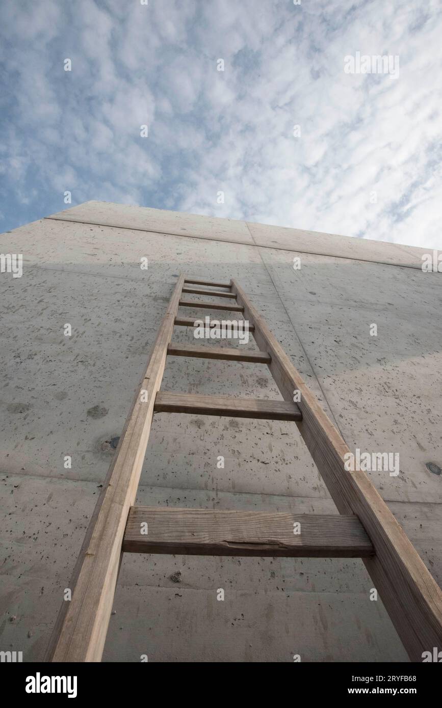 Working up a ladder hi-res stock photography and images - Alamy